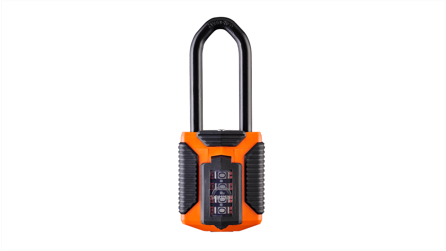 Long shackle weatherproof combination padlock store