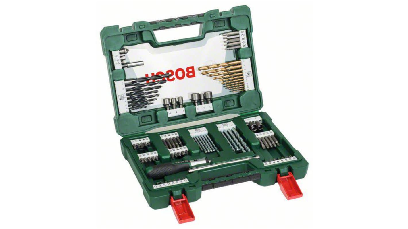 Bosch Screwdriver Bit Set 91 Pieces Hexagon Phillips Pozidriv Slotted Torx