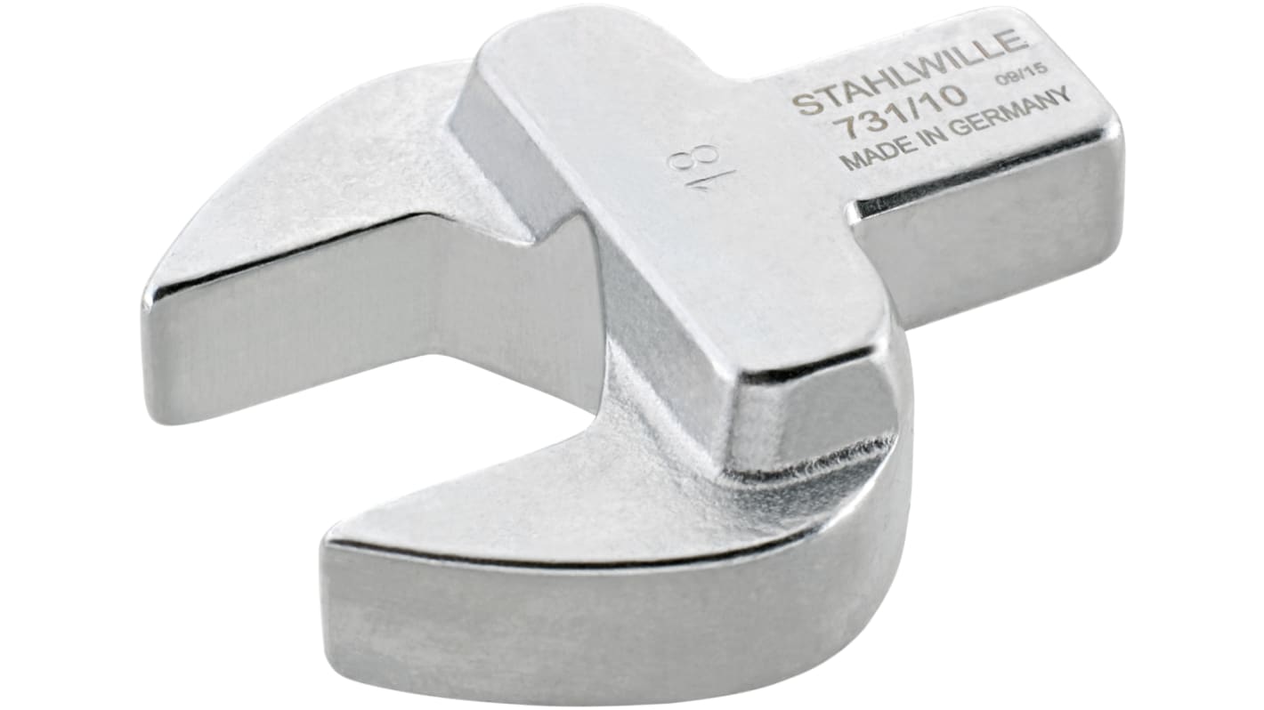 58211008 STAHLWILLE 731 10 Series Open Ended Insert Insertion Wrench 23 mm 9 x 12mm Insert Chrome Plated Finish RS