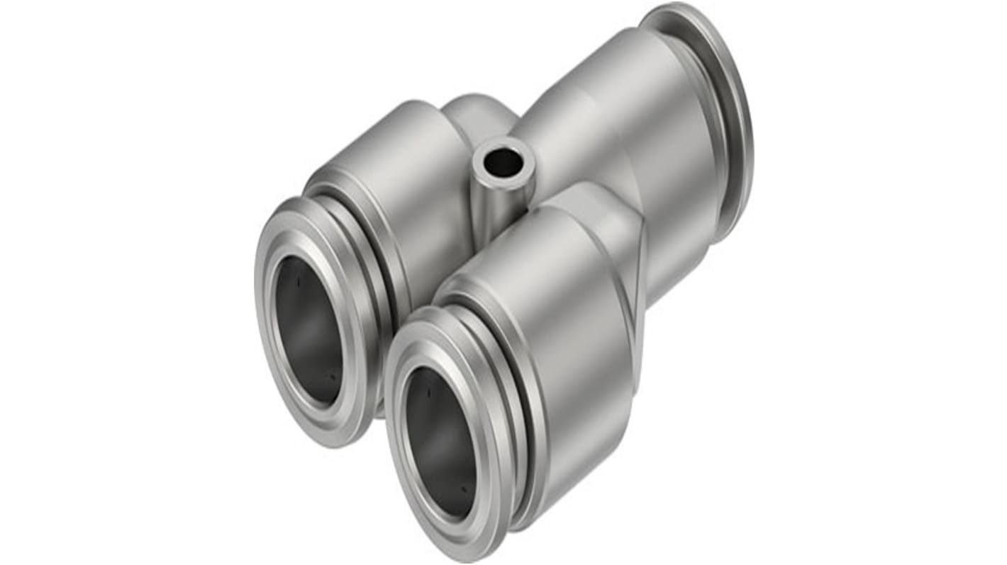 NPQR-Y-Q8-E | Festo NPQR Series Push-in Fitting, Push In 8 mm to Push In 8 mm, Tube-to-Tube ...