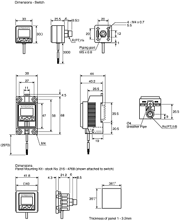 ZS-22-A | SMC 面板固定件, ZS系列 | RS
